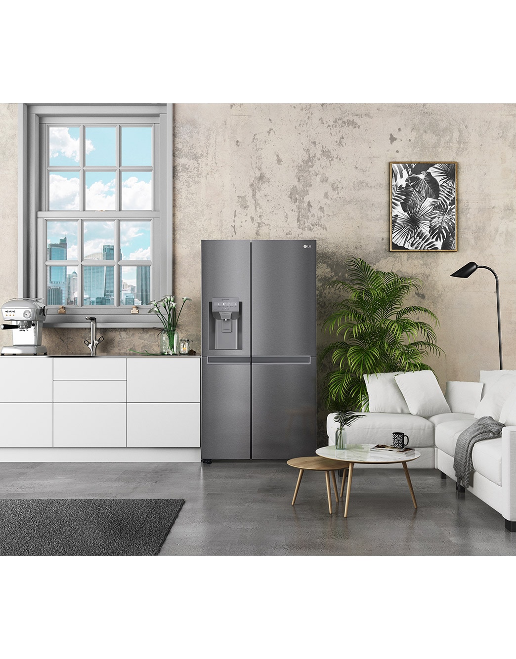 635L American Style Fridge Freezer - GSLD50DSXM | LG UK