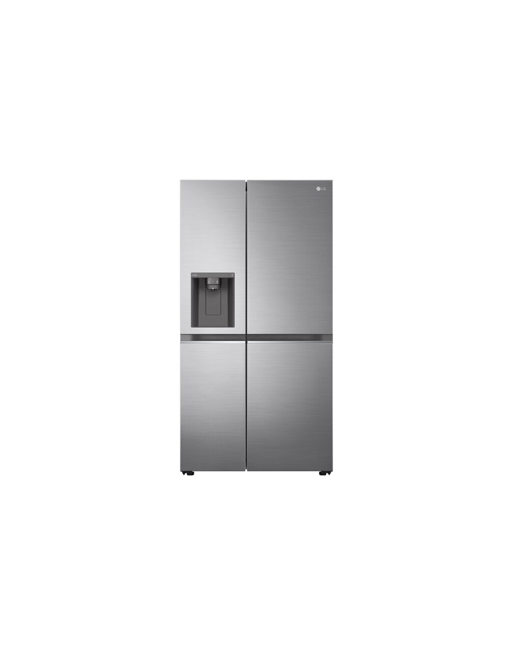 635L American Style Fridge Freezer Shiny Steel | LG UK