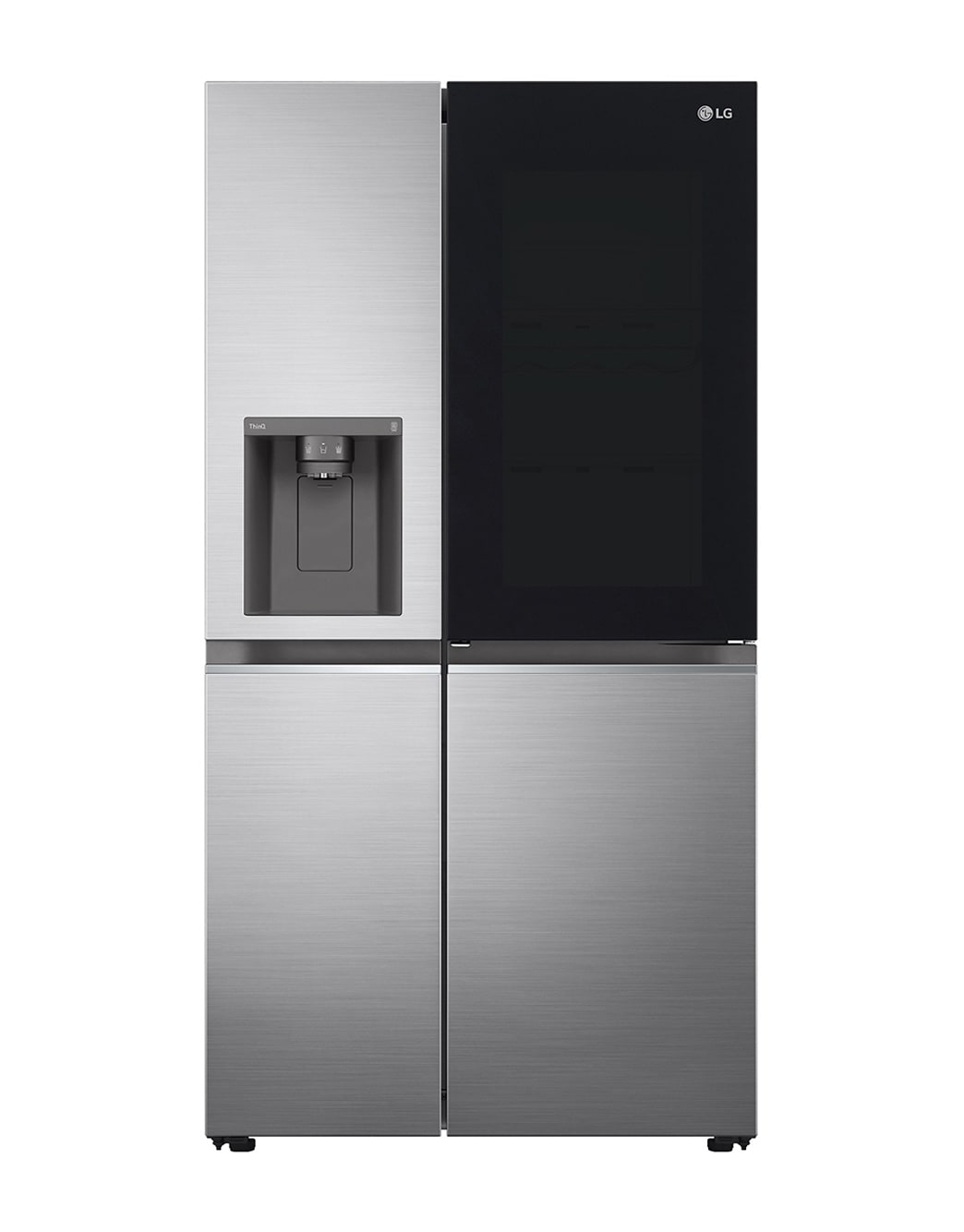 635L American Fridge Freezer Shiny Steel | LG UK
