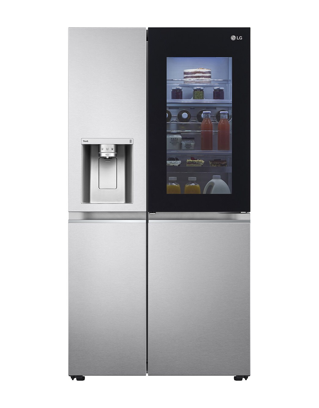 635L American Style Fridge Freezer Silver | LG UK