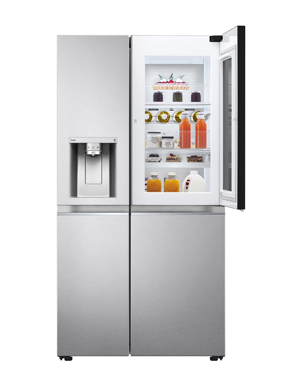 635L American Style Fridge Freezer Silver | LG UK