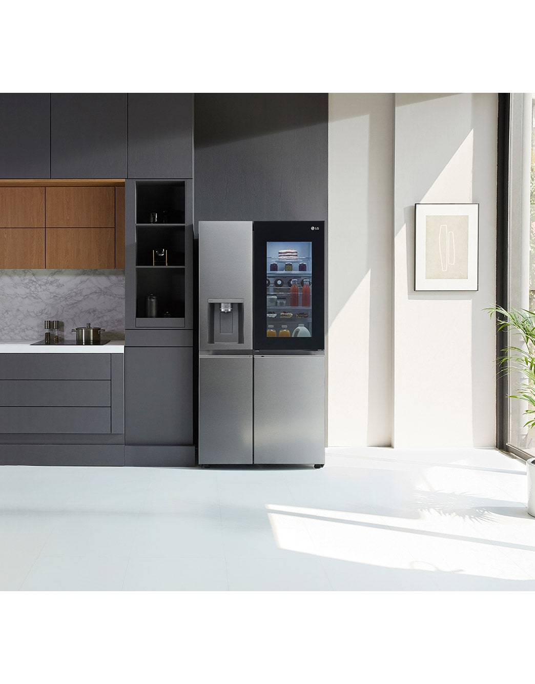 635L American Style Fridge Freezer Silver | LG UK