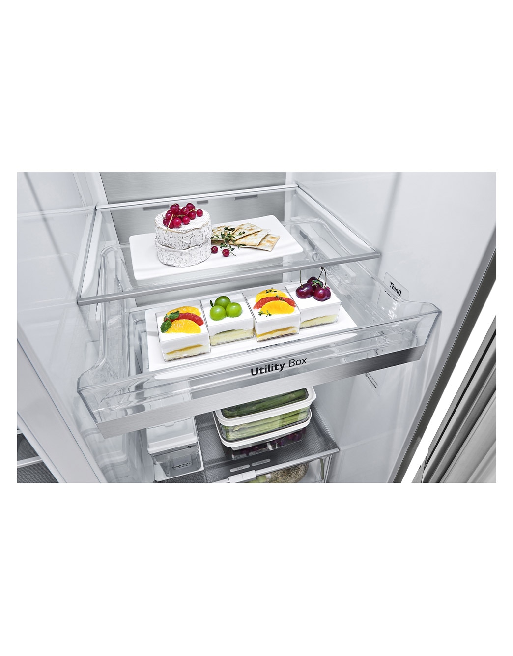 635L InstaView™ American Fridge Freezer - GSXV91BSAE | LG UK