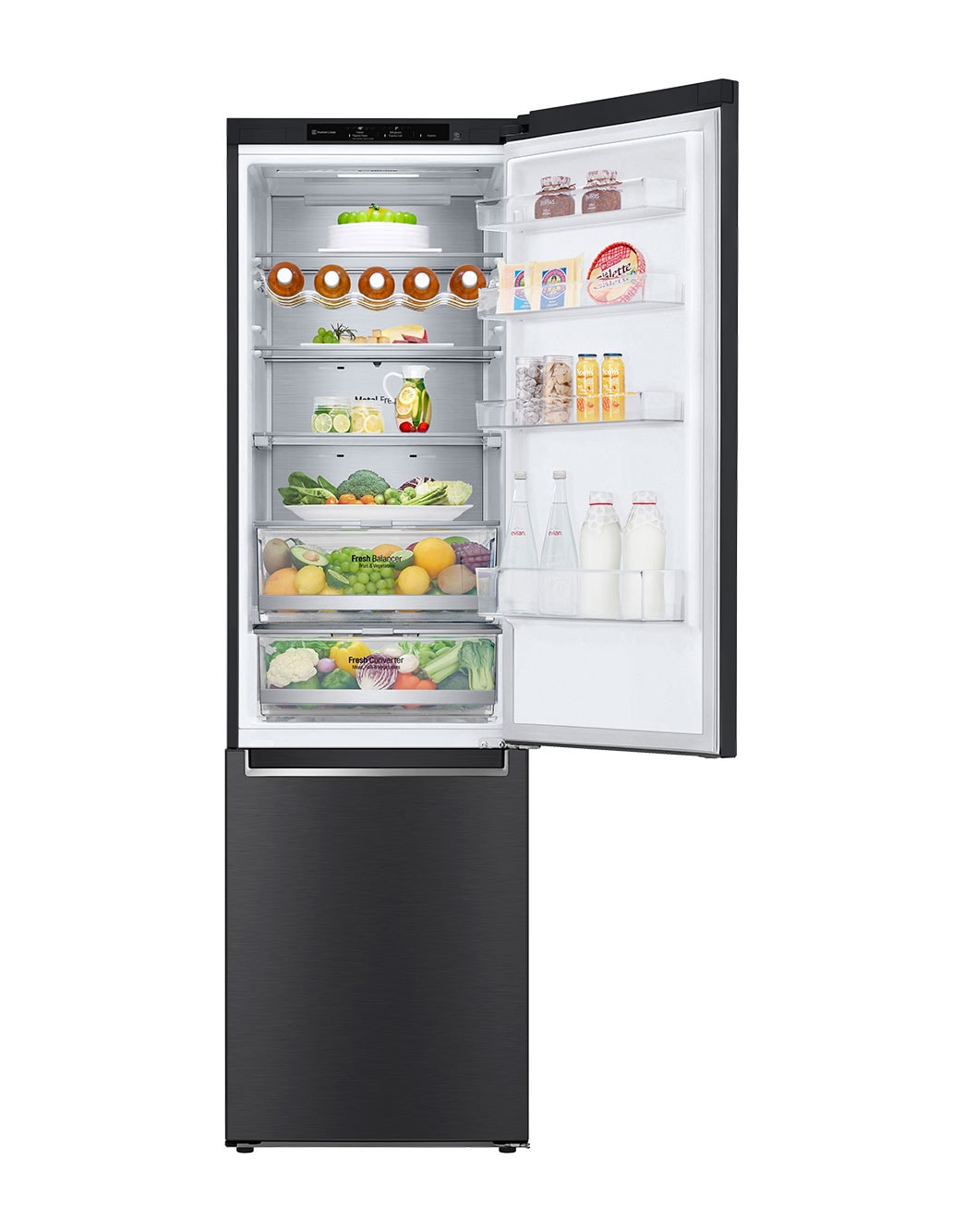 384L Centum™ Tall Fridge Freezer Matte Black | LG UK