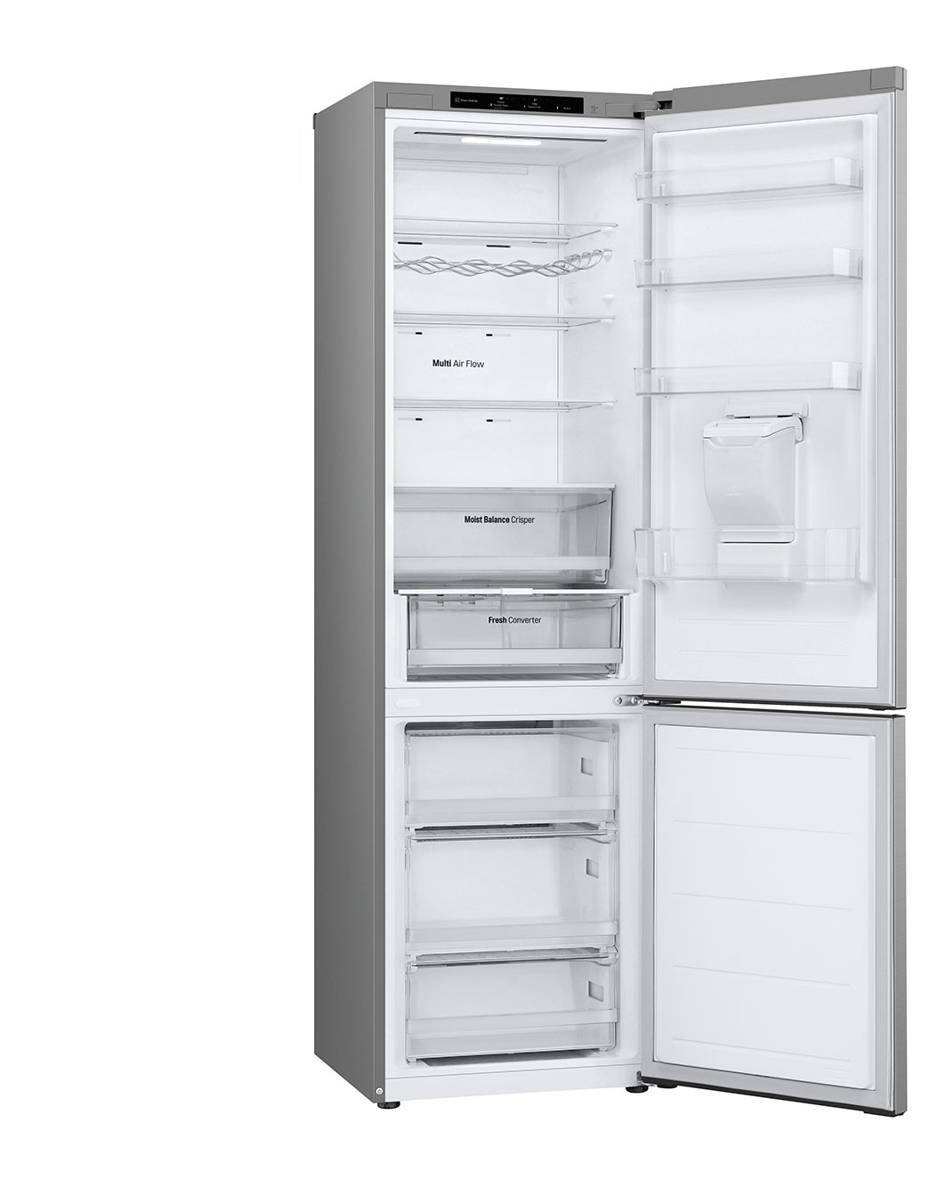 386L Tall Fridge Freezer Prime Silver GBF3202DPY | LG UK