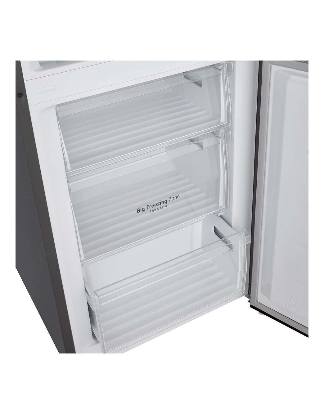 304L Total No Frost Tall Fridge Freezer, Silver | LG UK