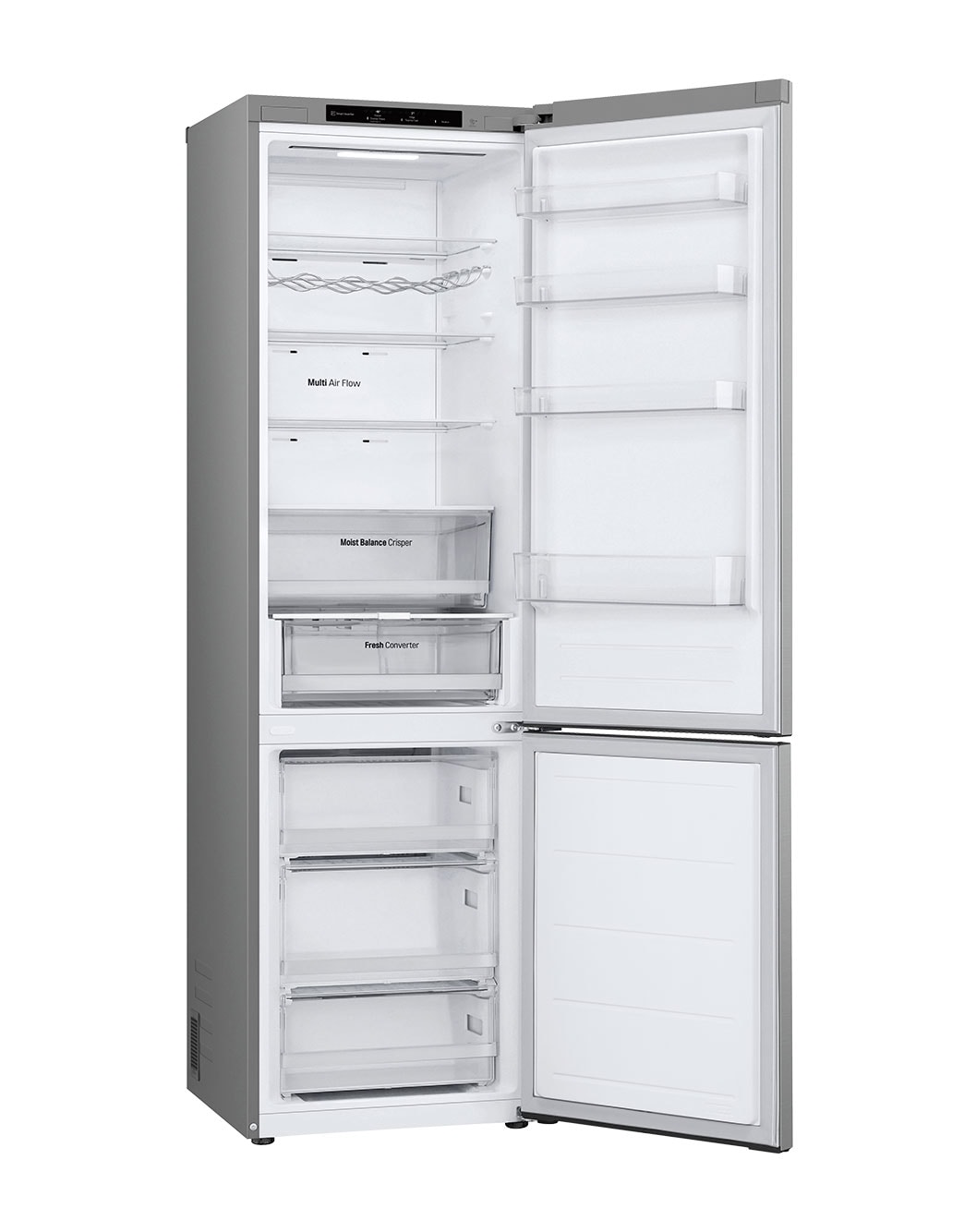 387L Tall Fridge Freezer Prime Silver | LG UK