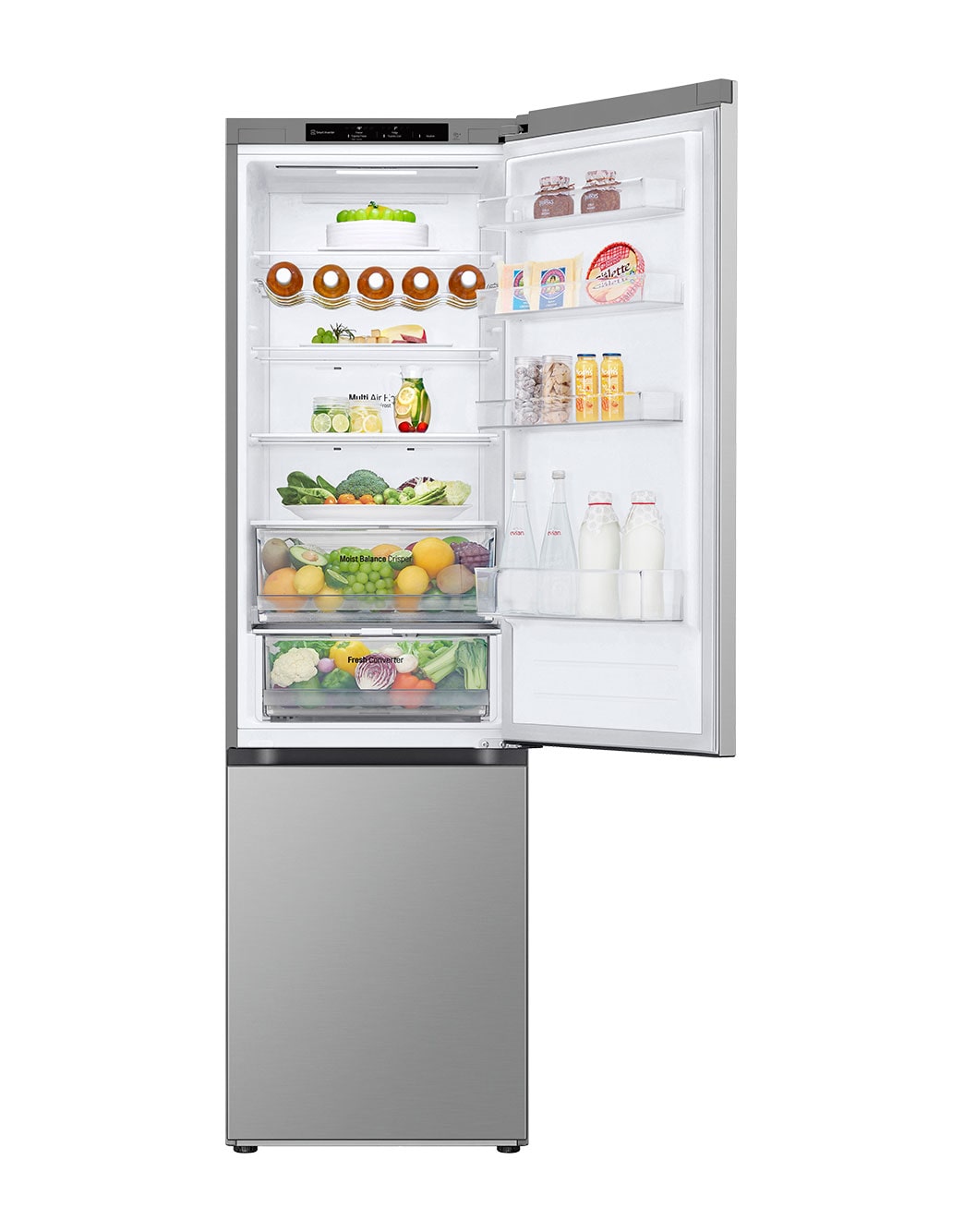 387L NatureFRESH™ Tall Fridge Freezer Prime Silver | LG UK