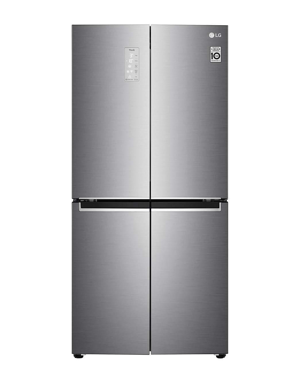 530L Slim Multi-Door Fridge Freezer Shiny Steel | LG UK