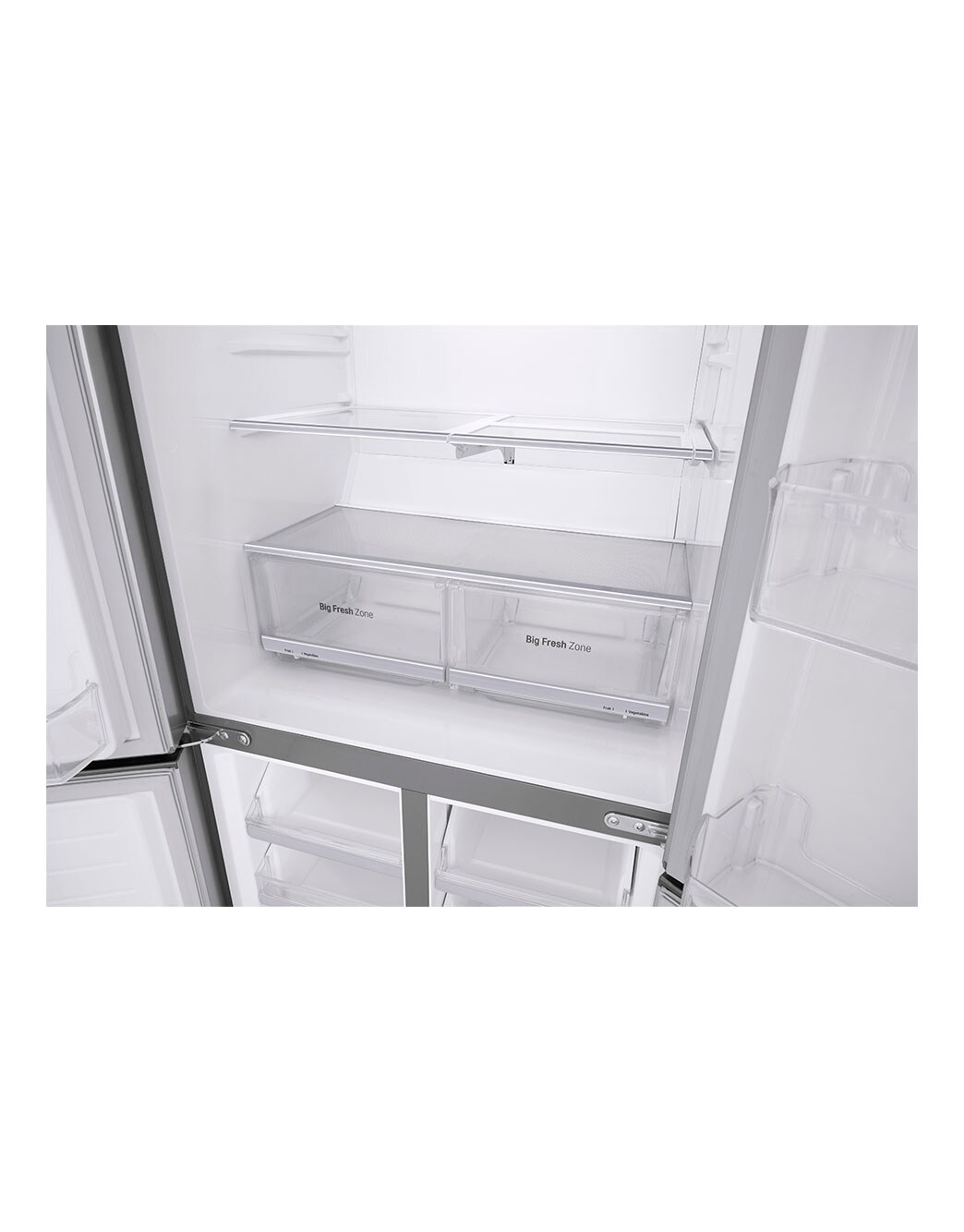 530L Slim Multi-Door Fridge Freezer Shiny Steel | LG UK