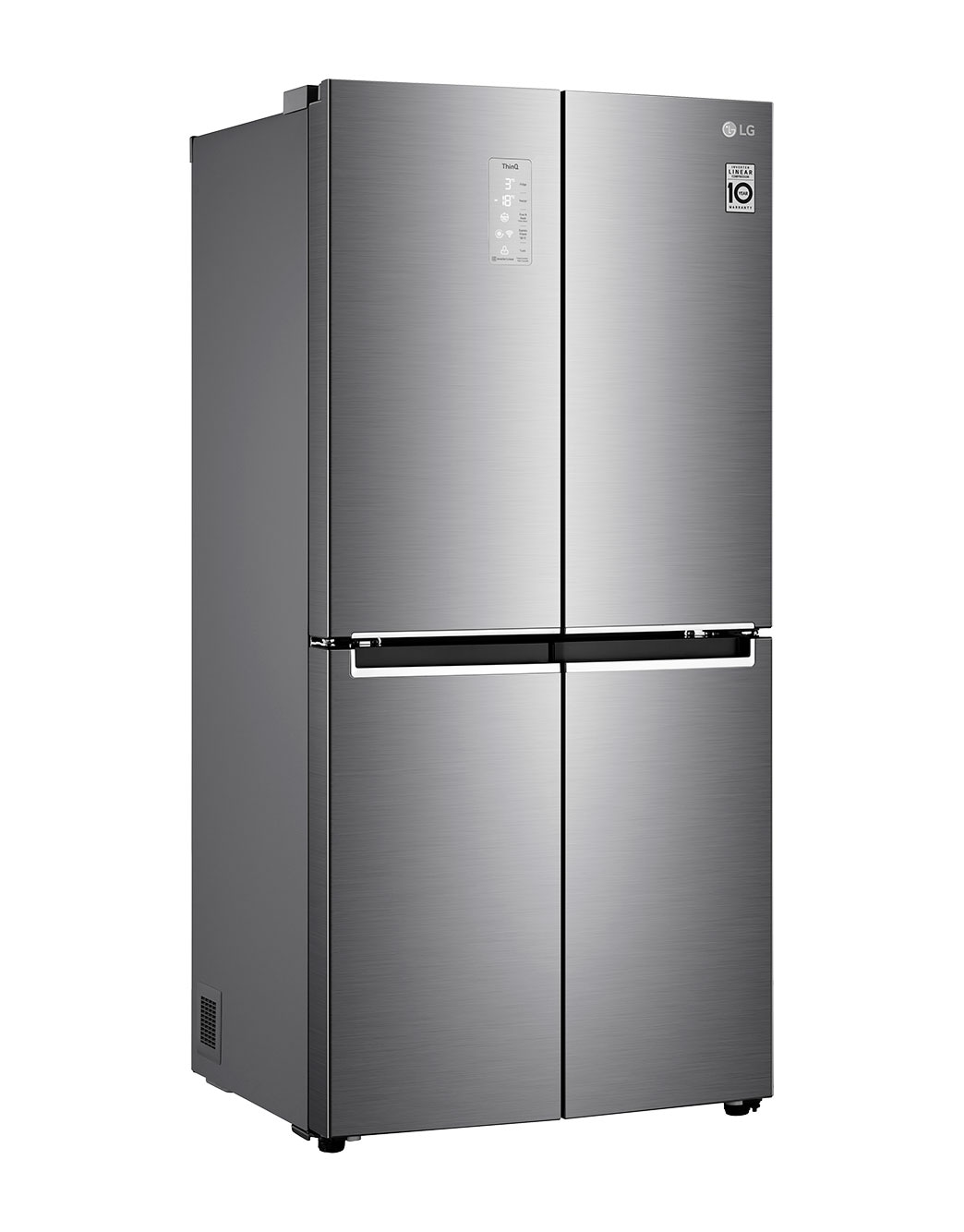 530L Slim Multi-Door Fridge Freezer Shiny Steel | LG UK