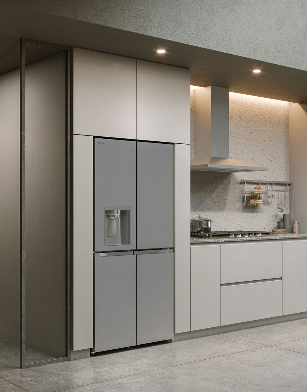 506L Multi Door Refrigerator Prime Silver | LG UK