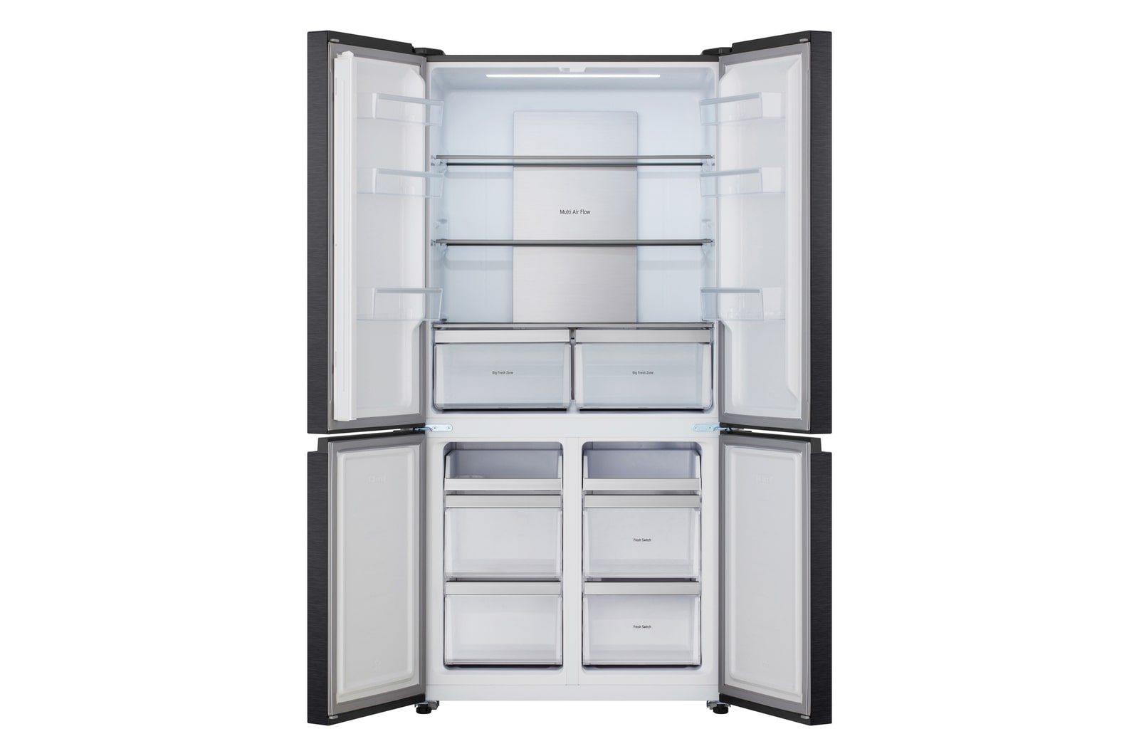 600L Multi Door Fridge Freezer Black | LG UK