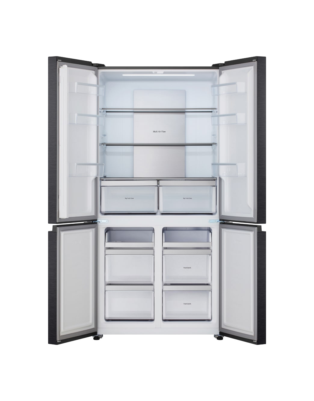 600L Multi Door Fridge Freezer Black | LG UK