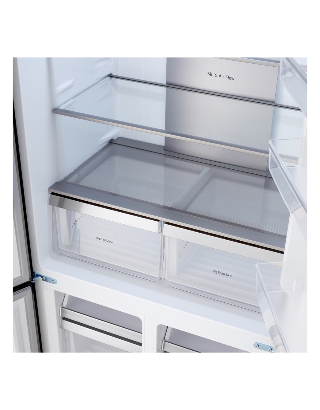 600L Multi Door Fridge Freezer Black | LG UK