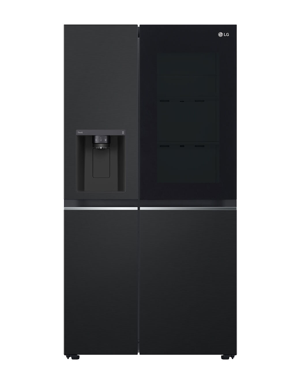 635L American Style Fridge Freezer Matte Black | LG UK