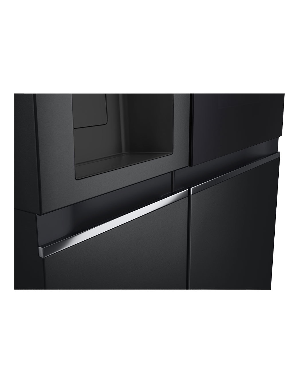 635L American Style Fridge Freezer Matte Black | LG UK