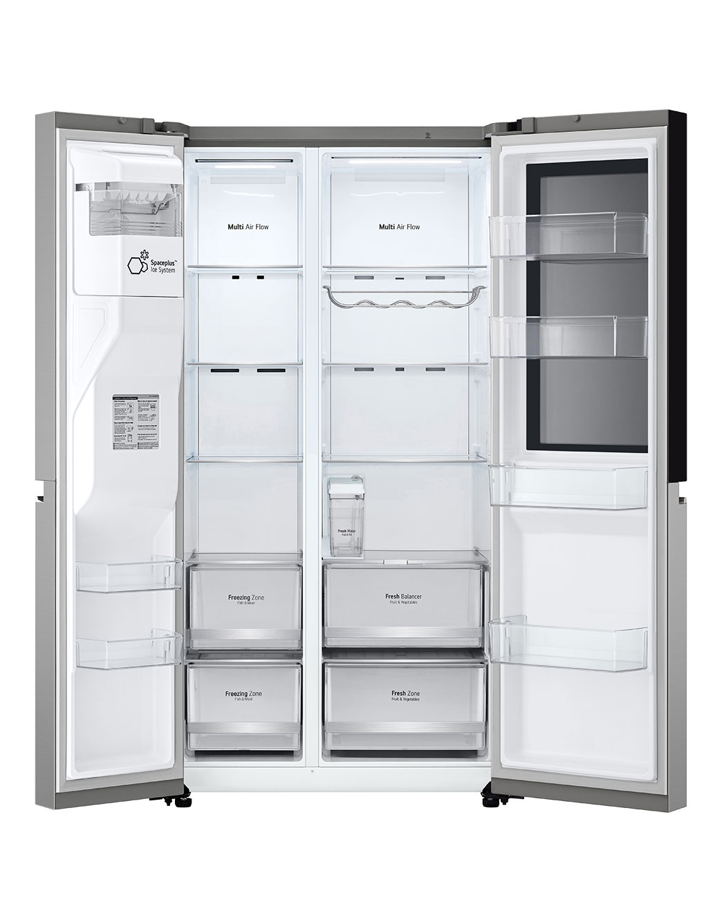 635L American Style Fridge Freezer Prime Silver | LG UK