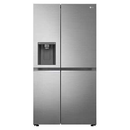635L American Style Fridge Freezer Shiny Steel | LG UK