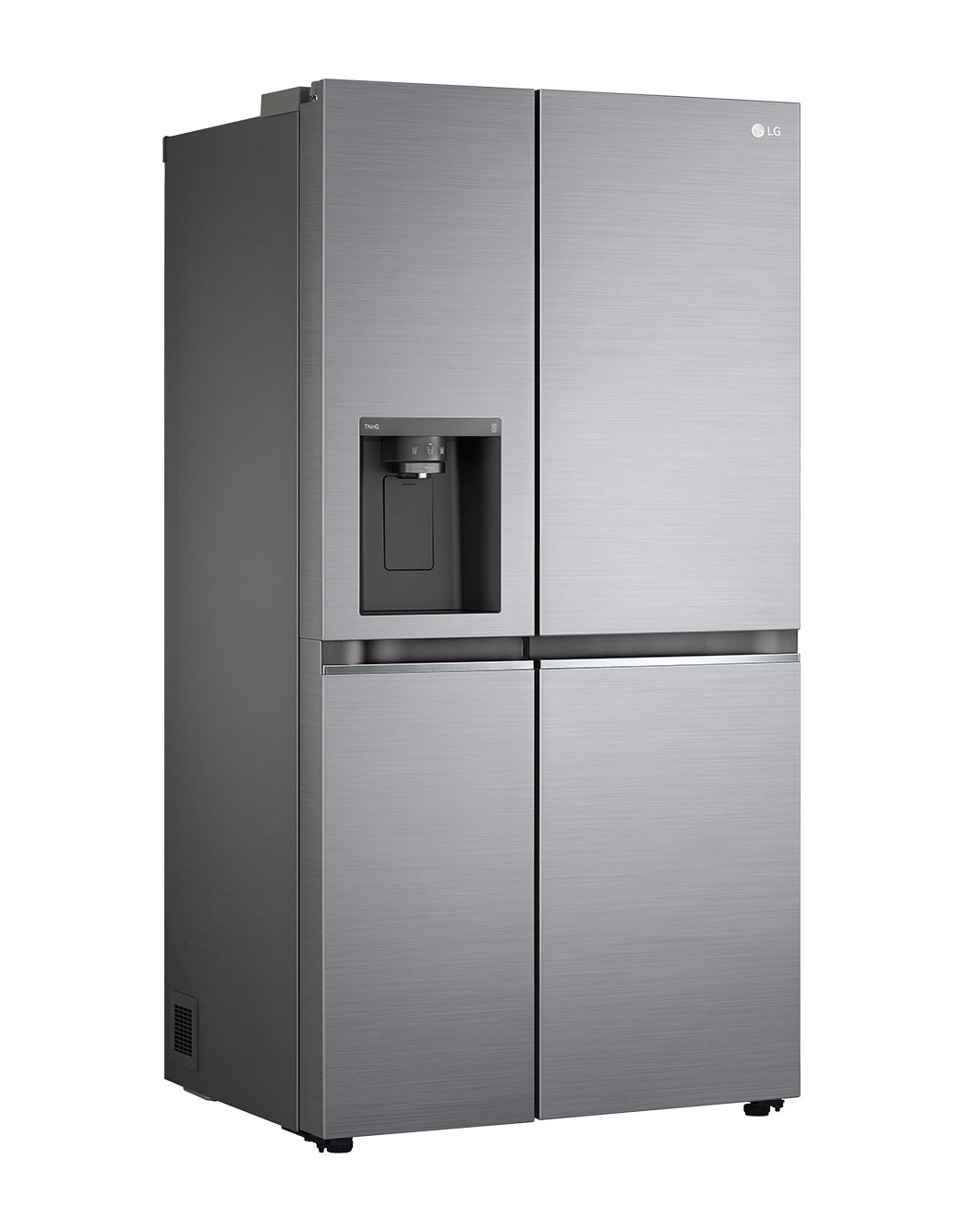 635L American Style Fridge Freezer Shiny Steel | LG UK