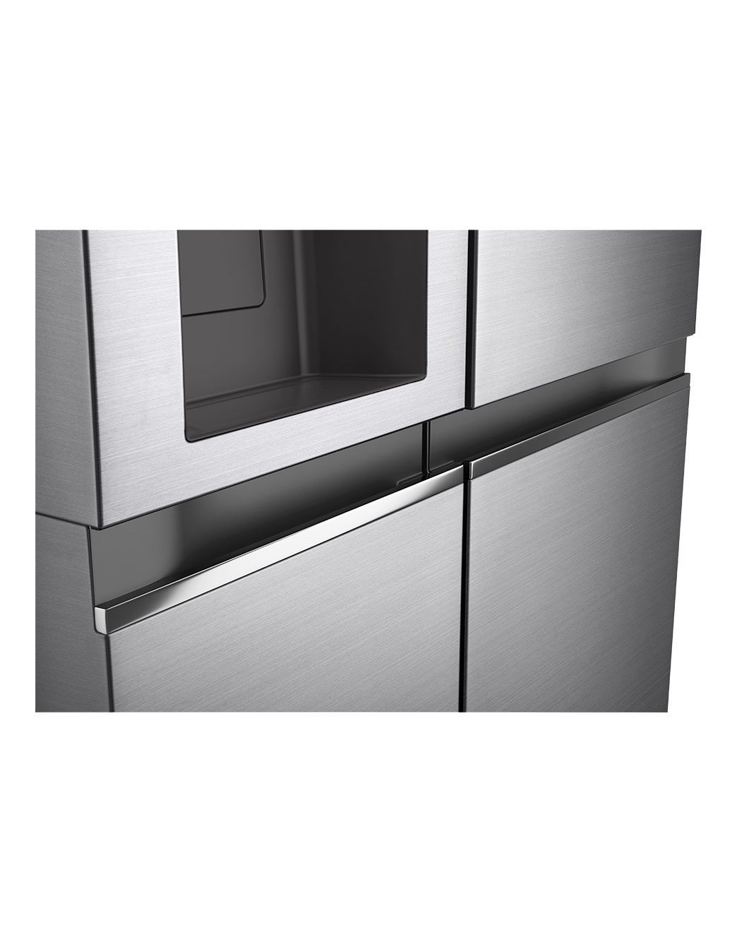 635L American Style Fridge Freezer Shiny Steel | LG UK