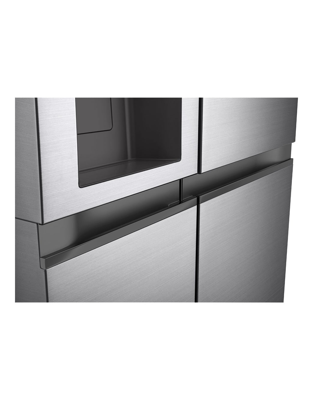 635L American Style Fridge Freezer Shiny Steel | LG UK