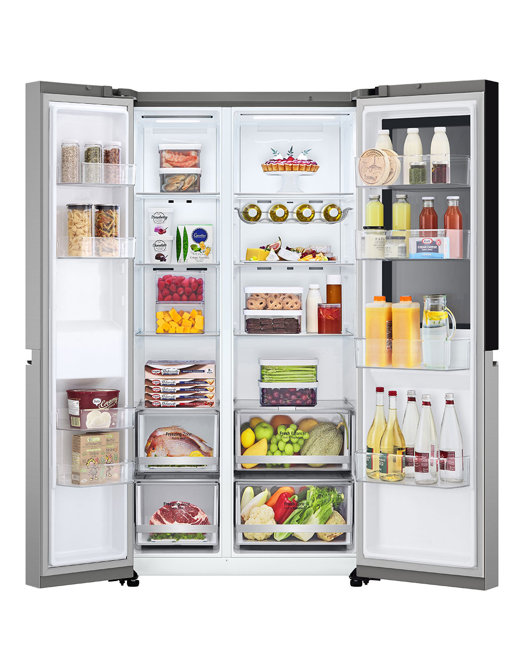 655L American Style Fridge Freezer Prime Silver | LG UK