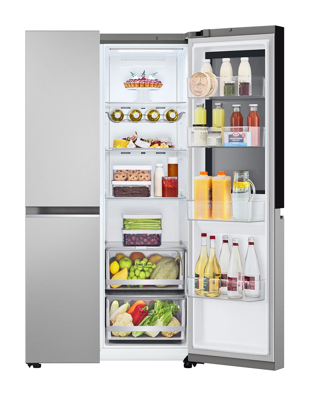 655L American Style Fridge Freezer Prime Silver | LG UK