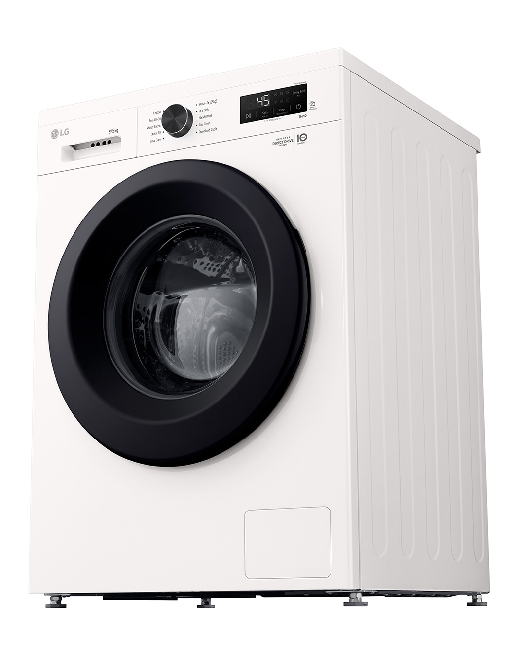 9 / 5kg Direct Drive Washer Dryer, White | LG UK