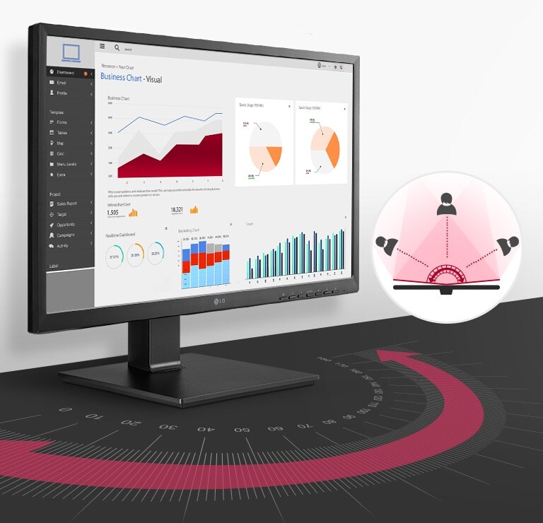 23.8-inch Full HD (1920x1080) IPS Monitor with Built-in Full HD Webcam ...