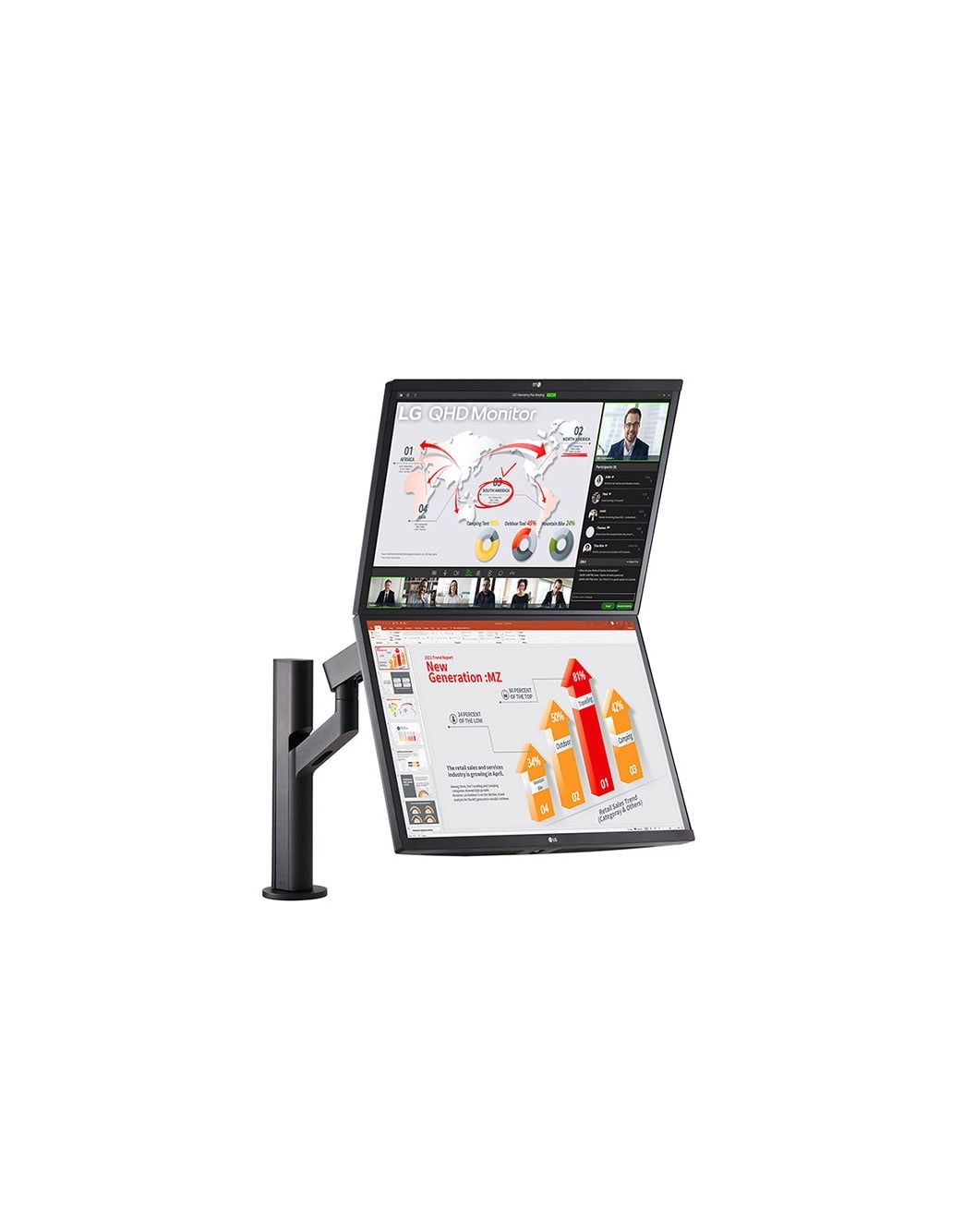 27" Ergo Dual QHD Monitor | LG UK