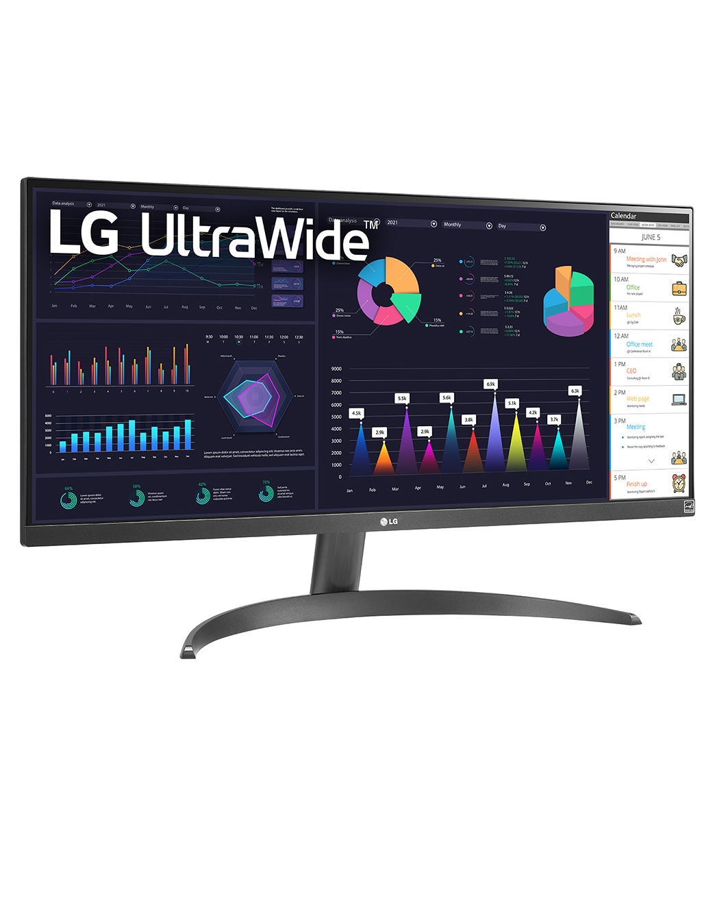 29" 21:9 UltraWide™ Full HD IPS Monitor with AMD FreeSync™ - 29WQ500-B ...