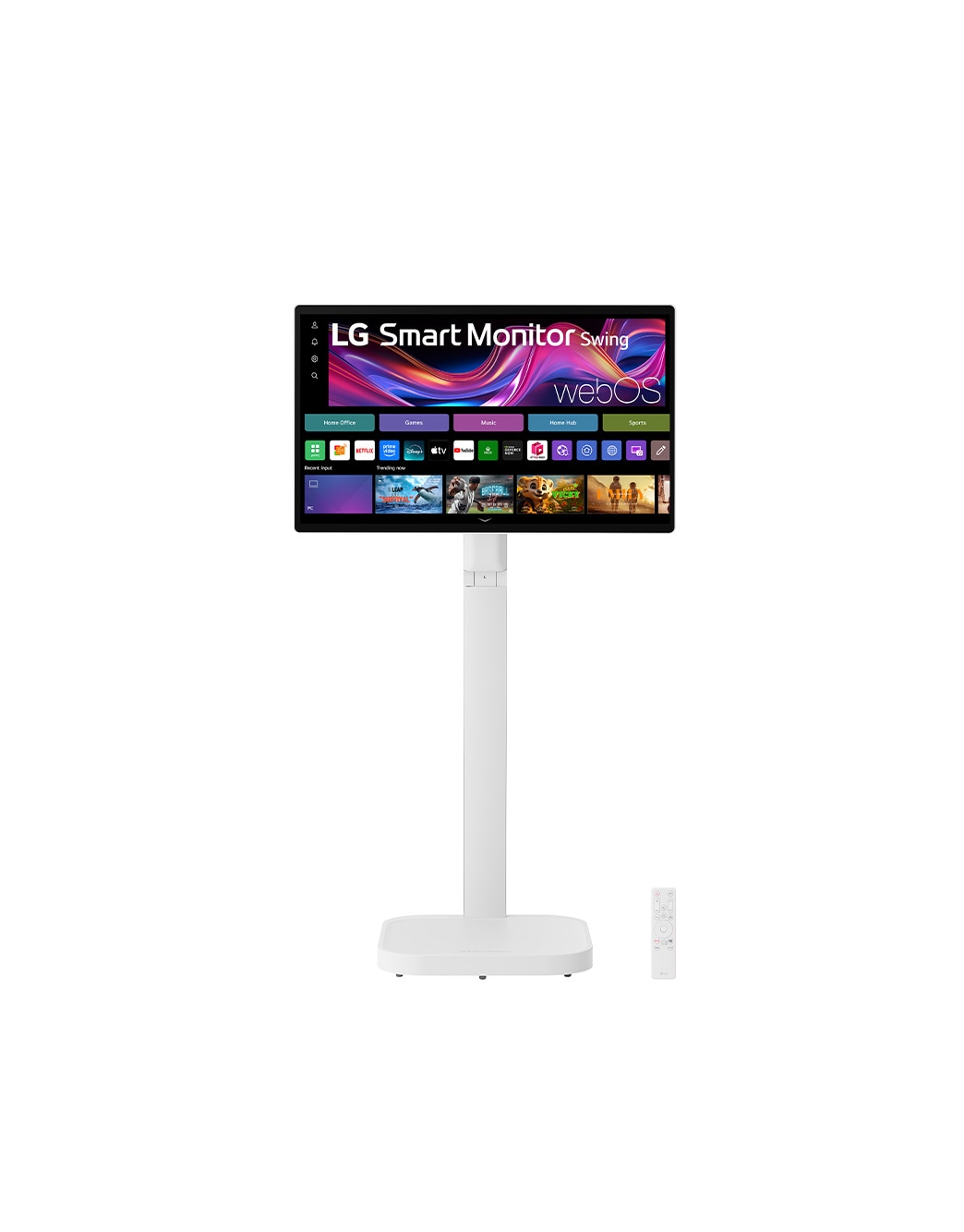 32" LG Smart Monitor Swing™ & xboom Grab Bluetooth Speaker | LG UK