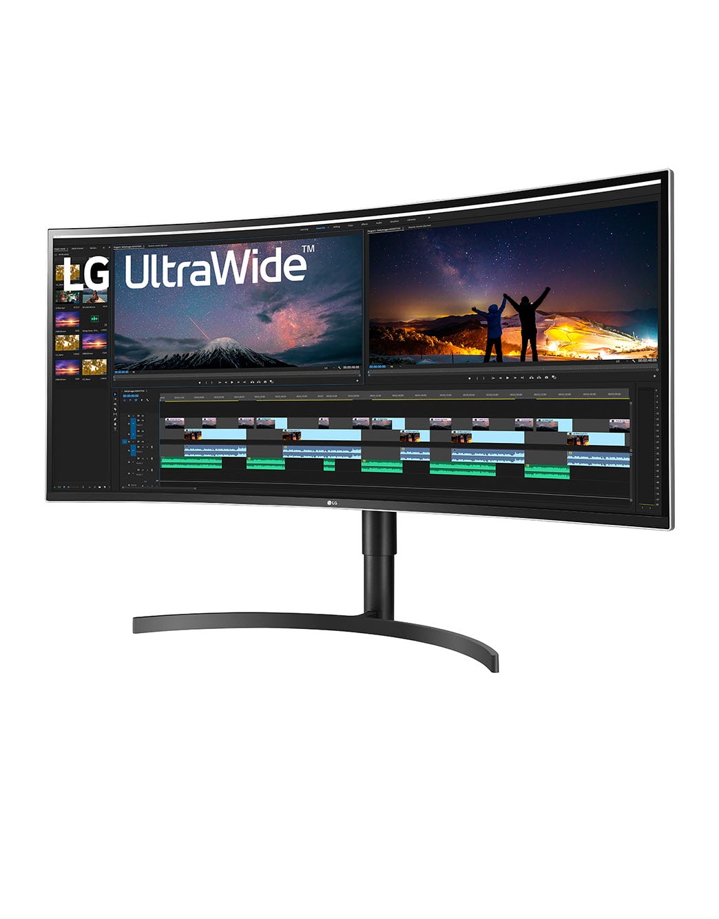 38" UltraWide™ QHD+ (3840 x 1600) Curved HDR IPS Monitor - 38WN75C | LG UK