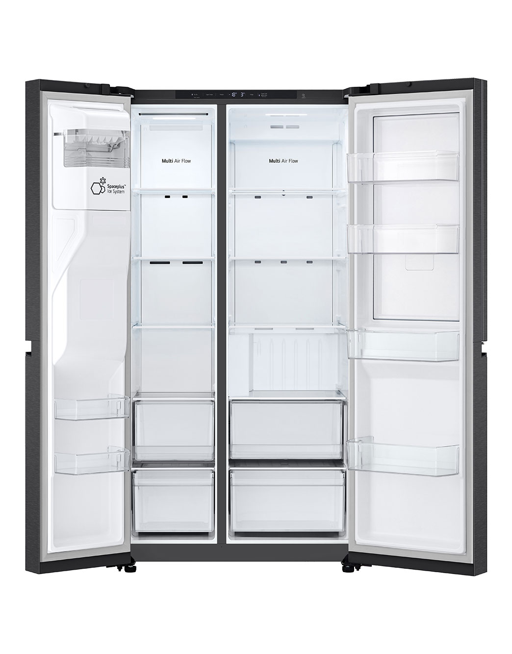638L Side-By-Side Refrigerator Matte Black | LG UK