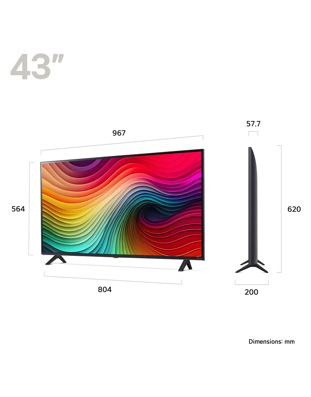 43 inch LG NanoCell NANO82 4K Smart TV 43NANO82T6B | LG UK