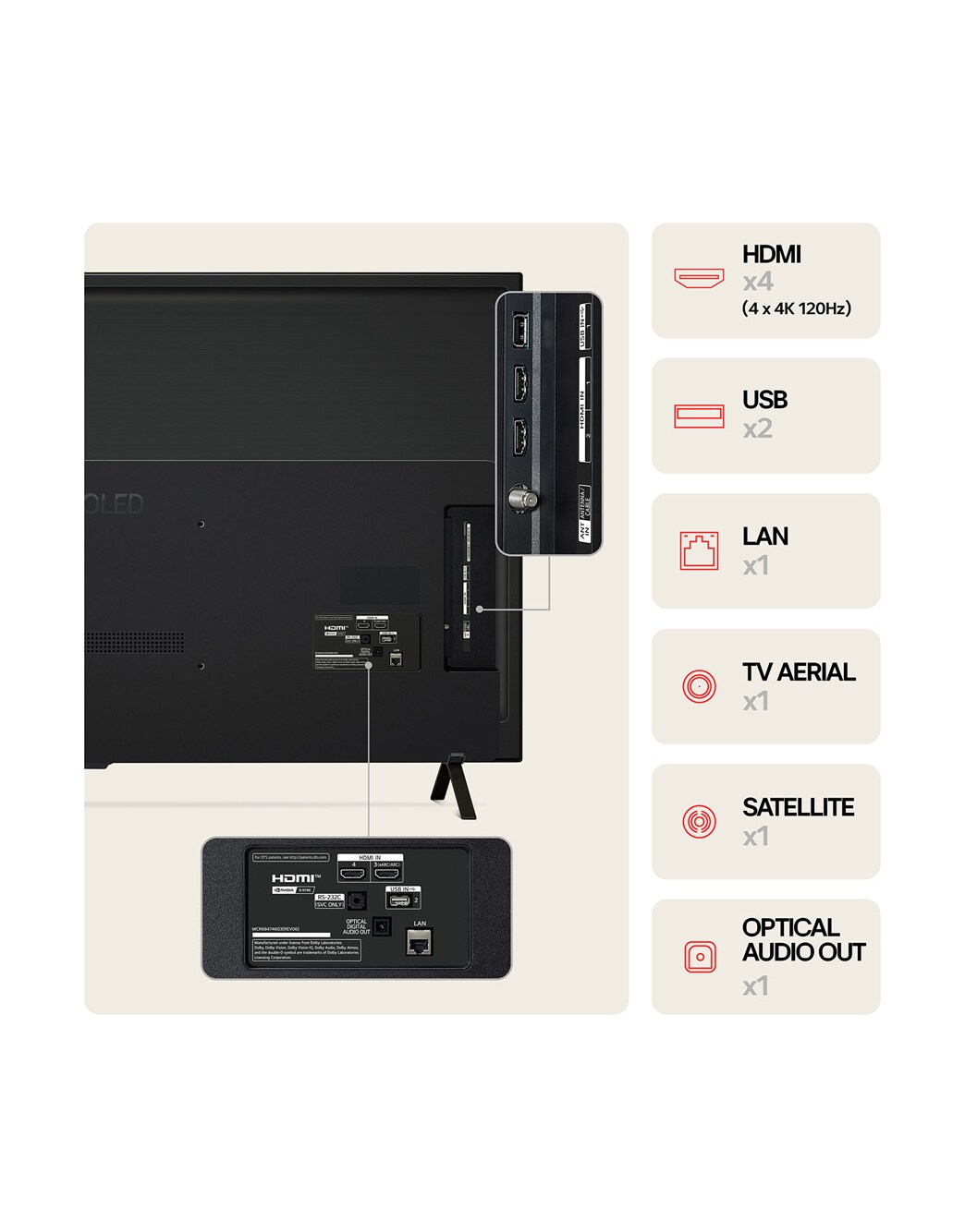 55 inch LG OLED AI B4 4K Smart TV 2024 - OLED55B46LA.AEK | LG UK