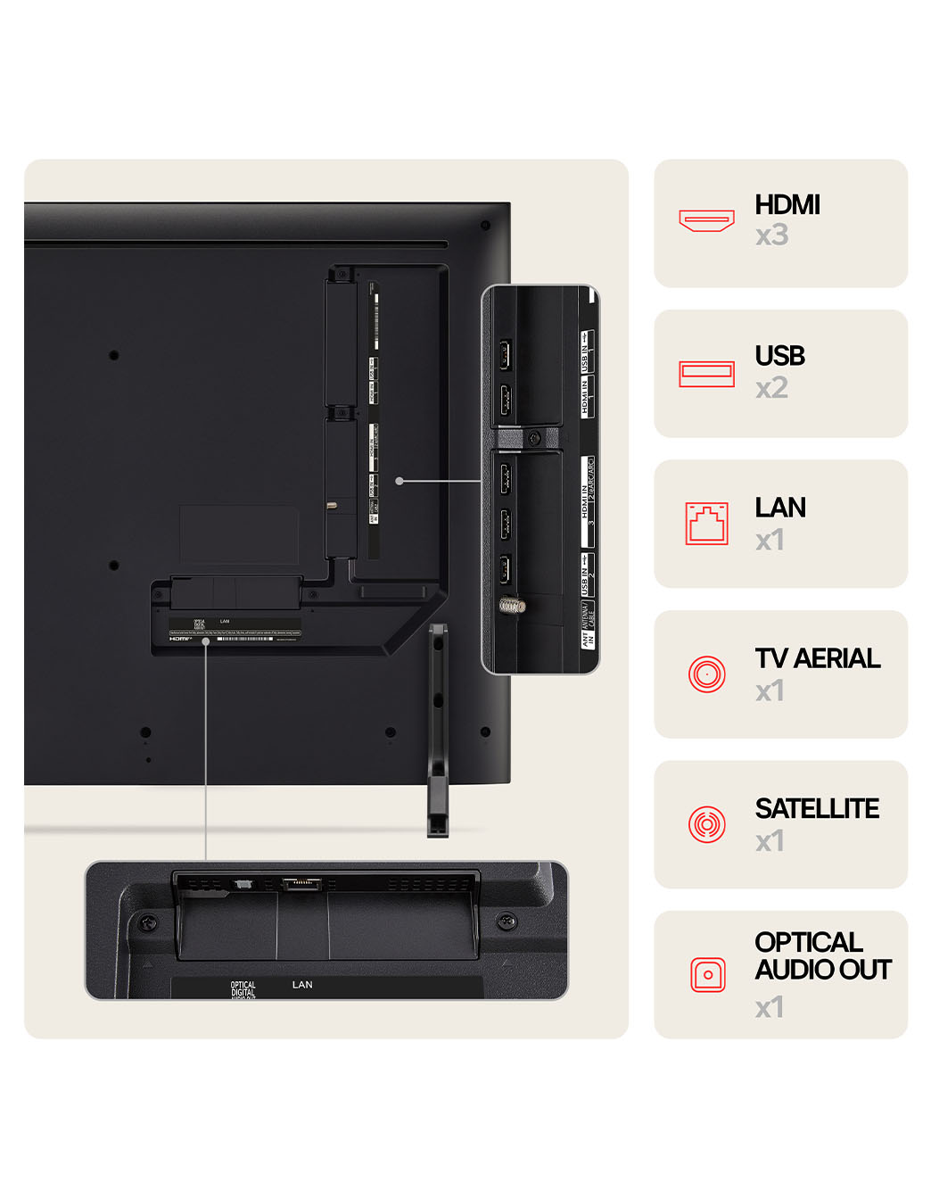 43 inch LG QNED AI QNED80 4K Smart TV 2024 - 43QNED80T6A.AEK | LG UK