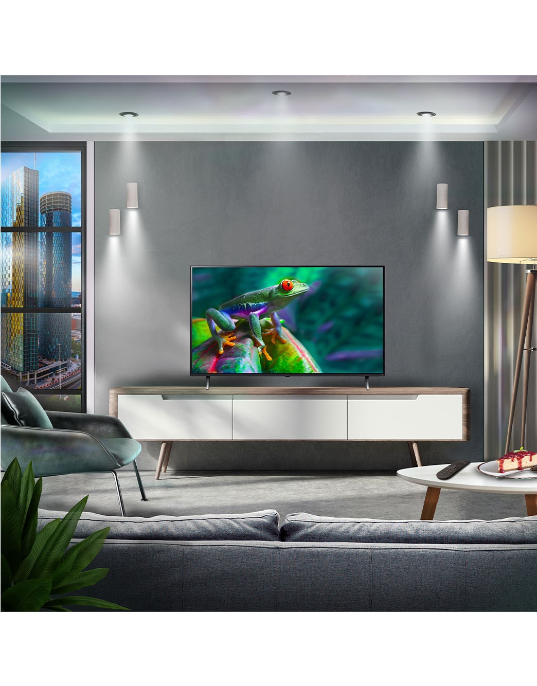 43 inch LG QNED AI QNED80 4K Smart TV 2024 - 43QNED80T6A.AEK | LG UK