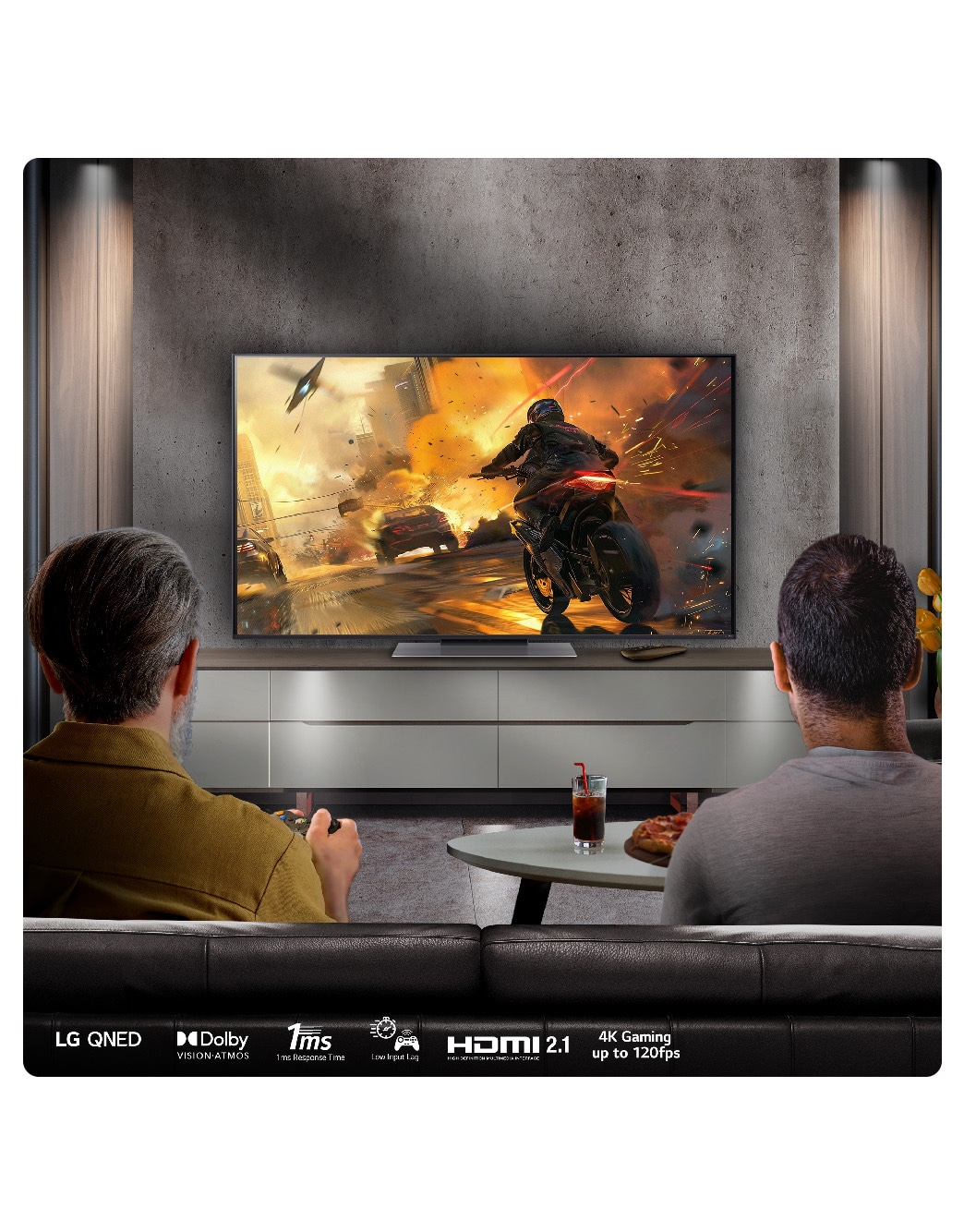 55 inch LG QNED AI QNED87 4K Smart TV 2024 - 55QNED87T6B.AEK | LG UK