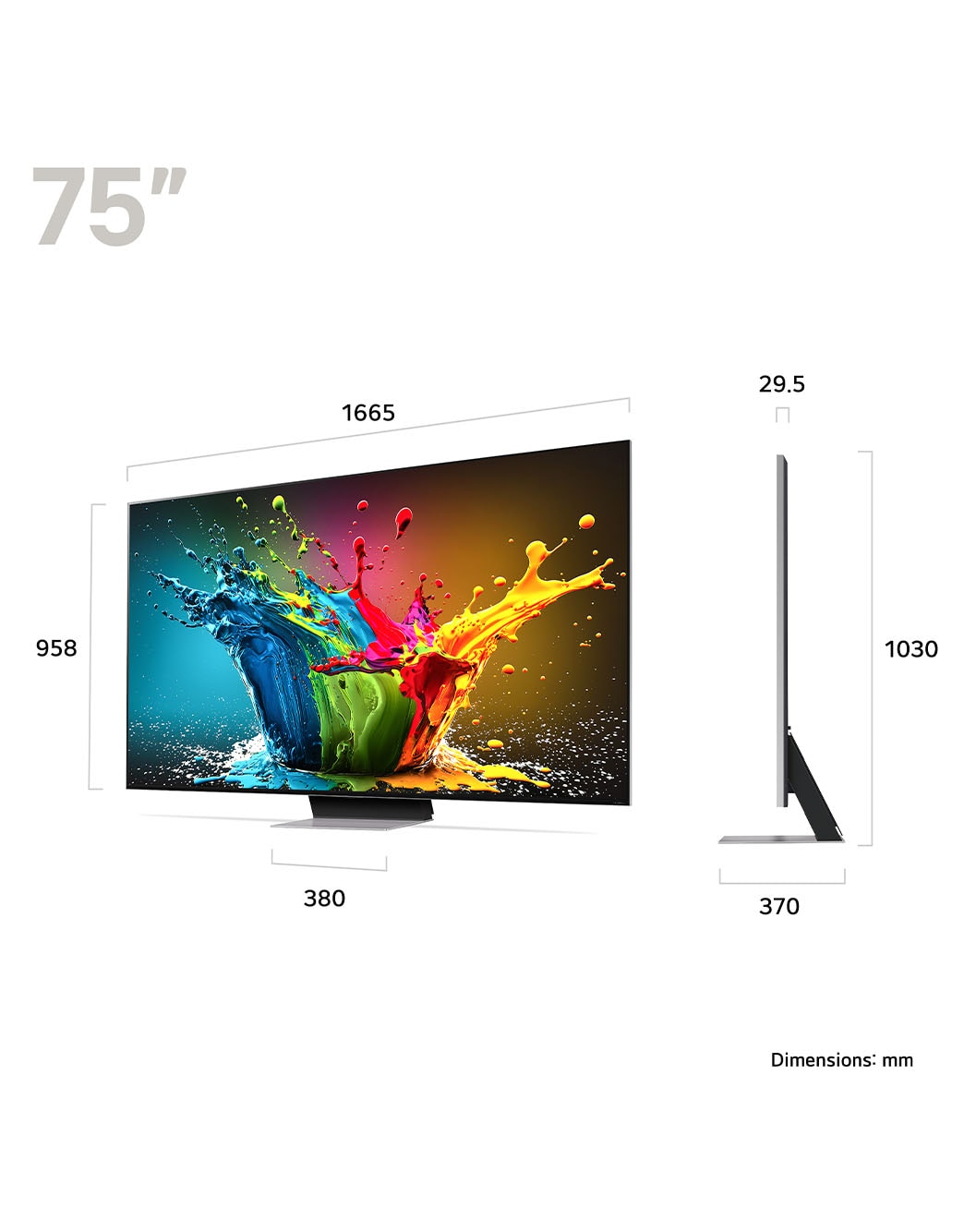 75 inch LG QNED MiniLED AI QNED99 4K Smart TV 2024 - 75QNED99T9B.AEK ...