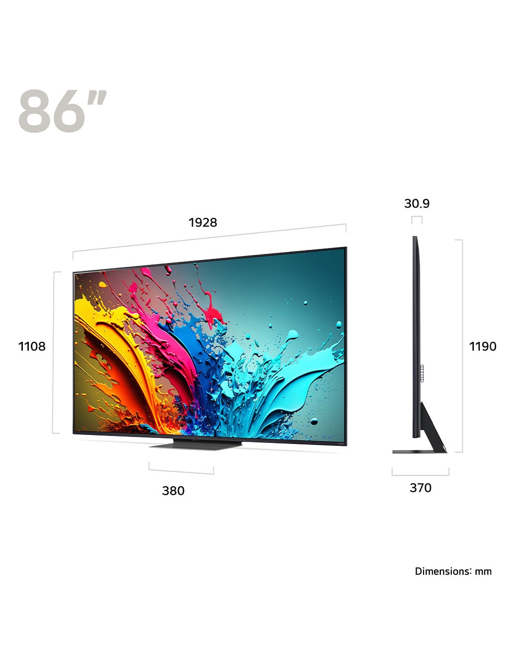 86 inch LG QNED AI QNED86 4K Smart TV 2024 - 86QNED86T6A.AEK | LG UK