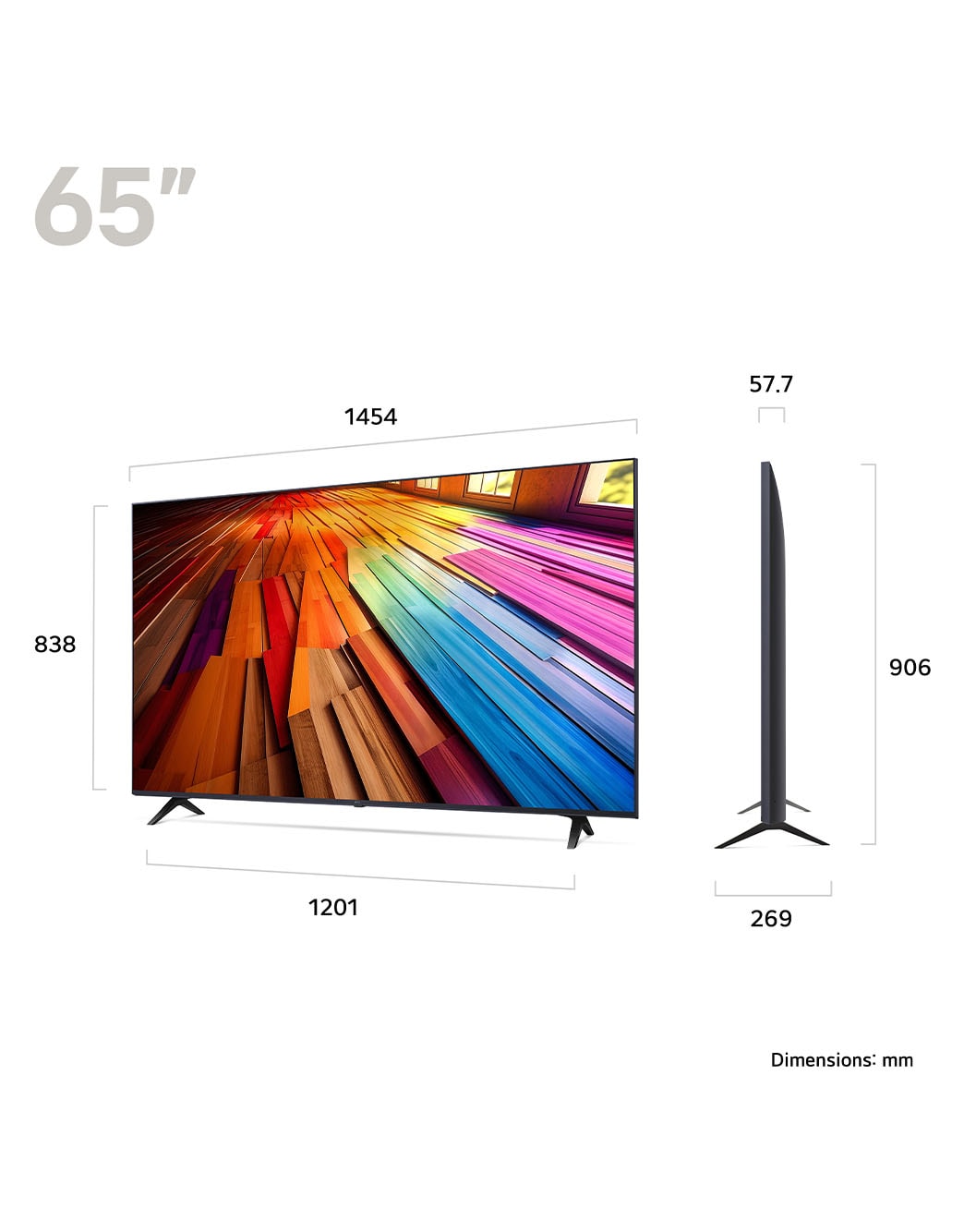 65 inch LG UT80 4K Smart TV 65UT80006LA | LG UK
