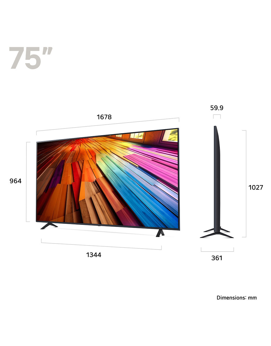 75 inch LG UT80 4K Smart TV 75UT80006LA | LG UK