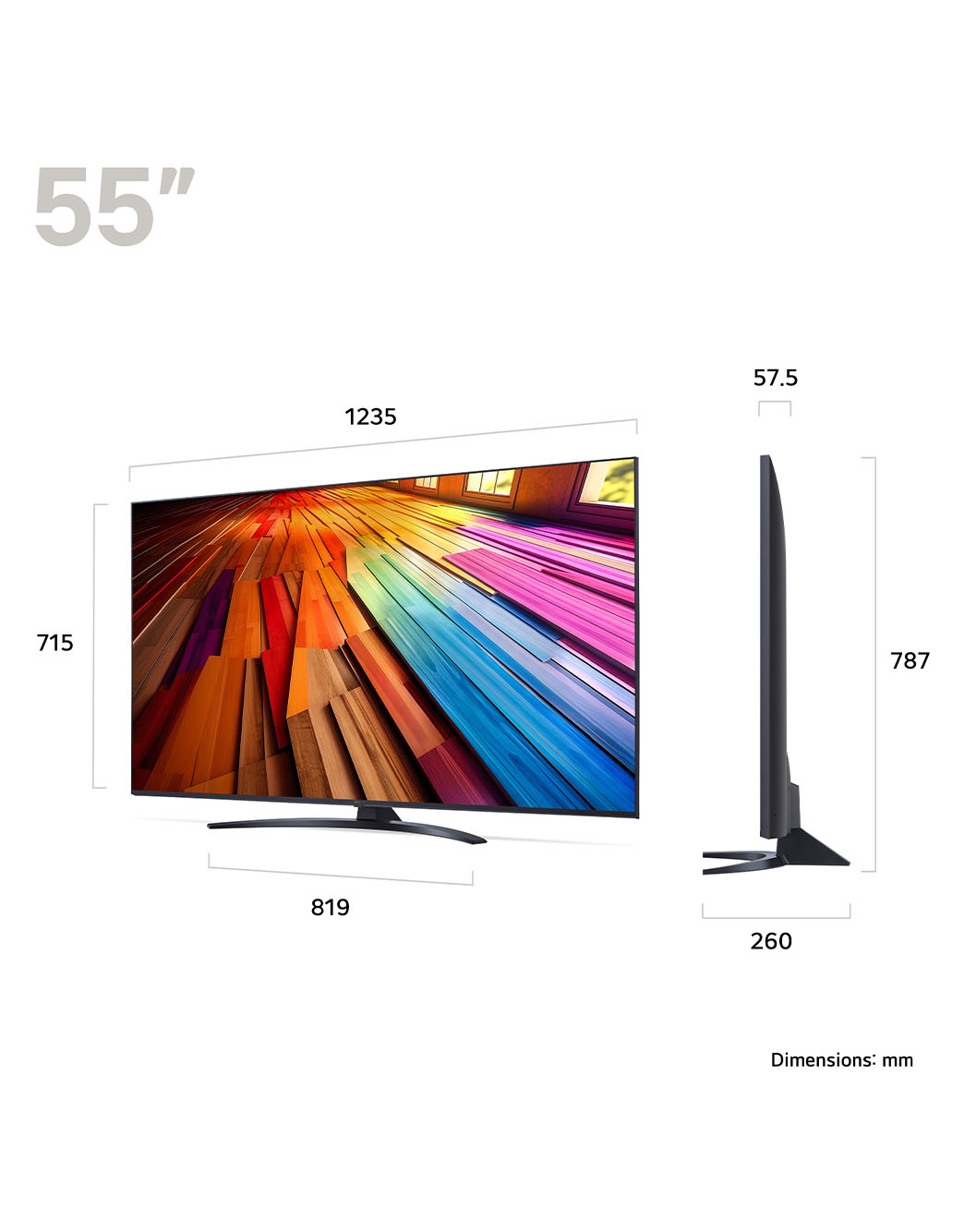 55 inch LG UT81 4K Smart TV 55UT81006LA | LG UK