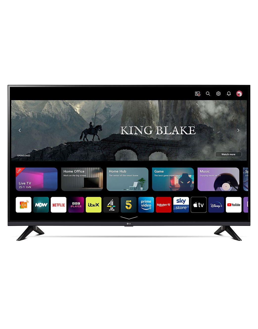 LG UR73 50 inch 4K Smart UHD TV 2023 - 50UR73006LA | LG UK