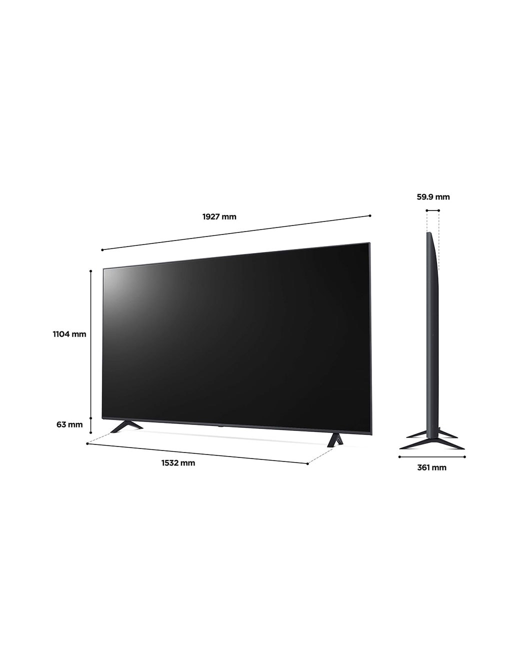 LG LED UQ80 86" 4K Smart TV - 86UQ80006LB | LG UK
