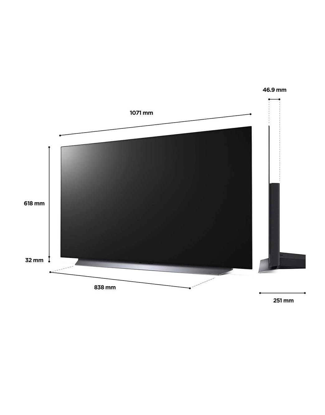 LG OLED evo C2 48" 4K Smart TV | OLED48C24LA | LG UK