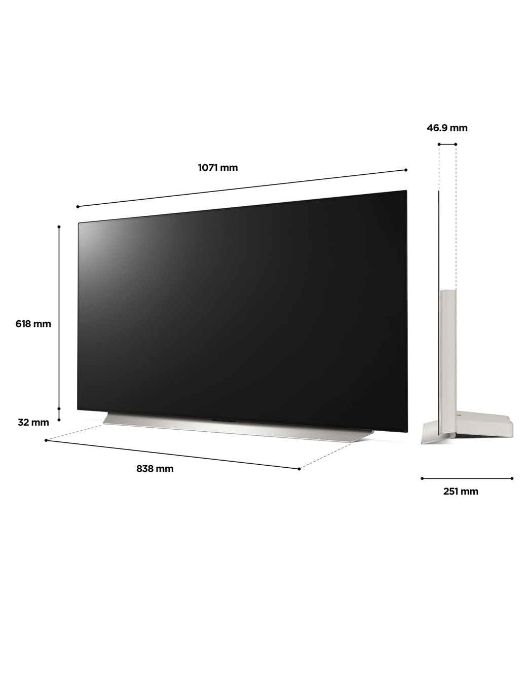 LG OLED evo C2 48" Smart TV 2022 - OLED48C26LB | LG UK