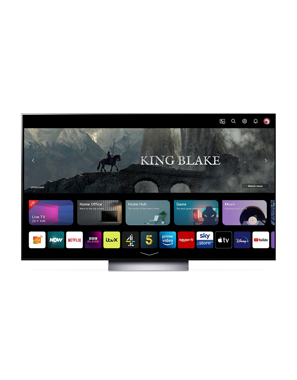 65" LG OLED evo C3 4K Smart TV - OLED65C34LA | LG UK